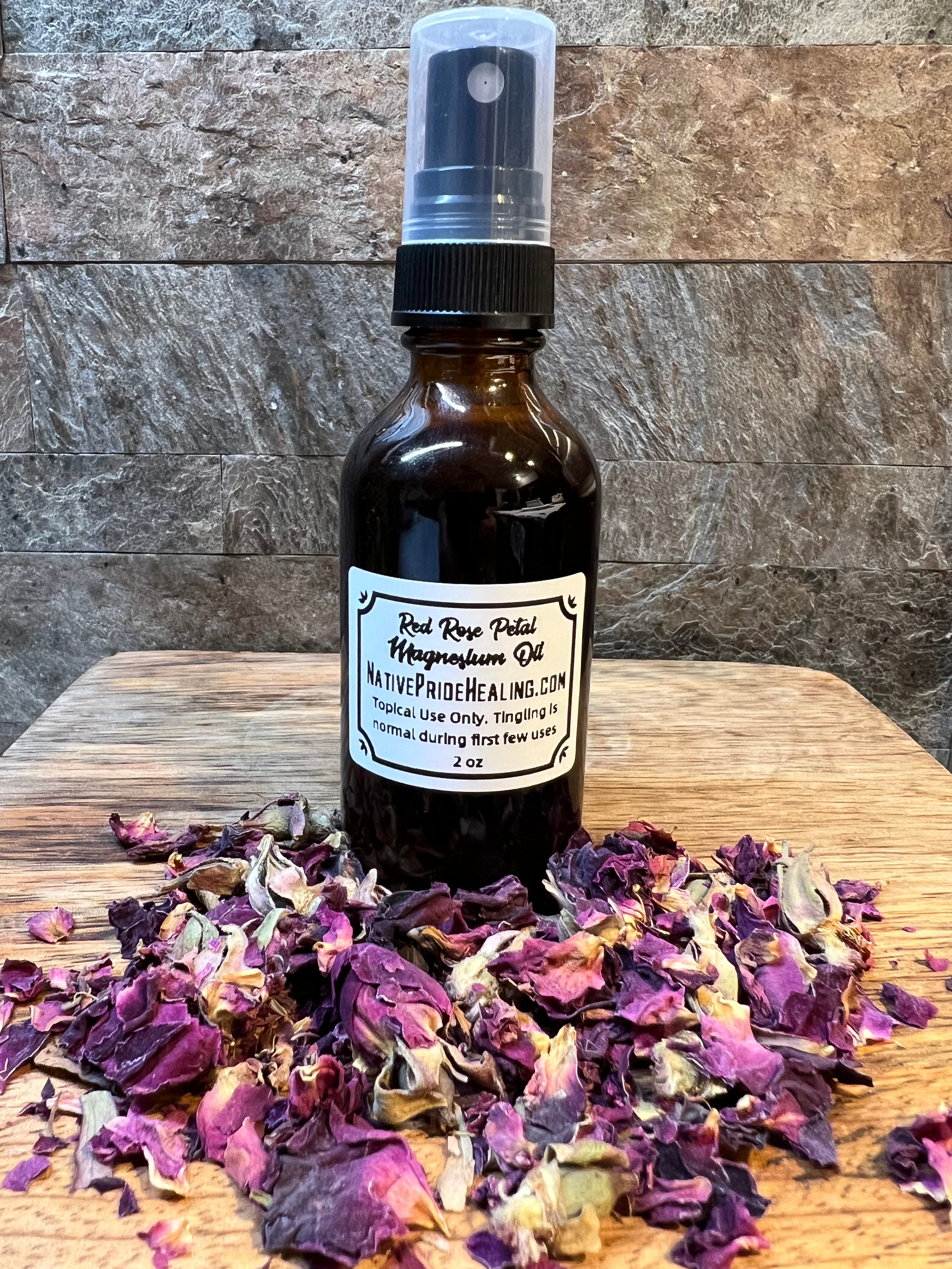 Red Rose Magnesium Oil 2oz – Native Pride Healing